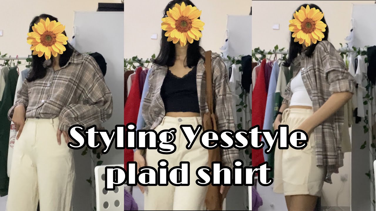 Styling Yesstyle plaid shirt|#yesstyleinfluencer|Zainab - YouTube