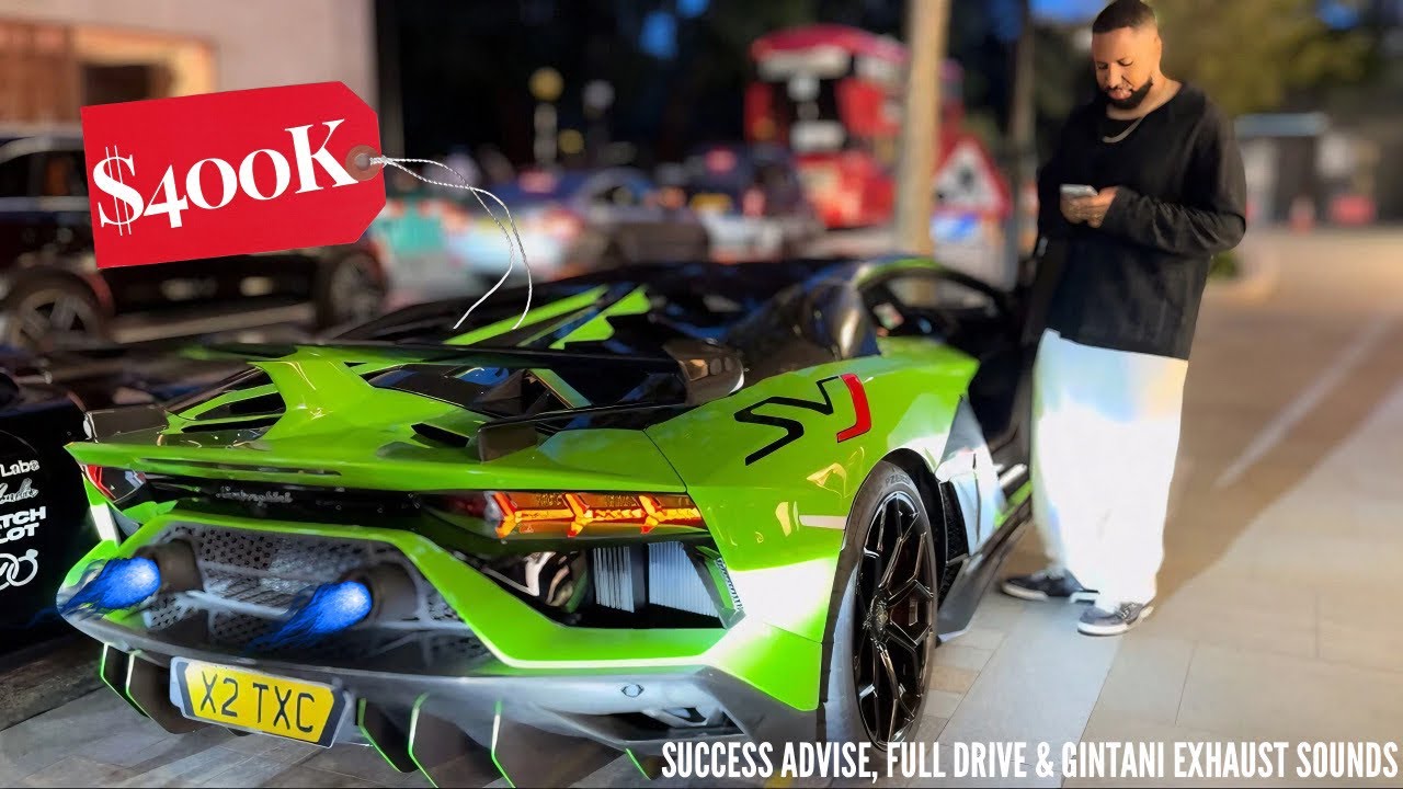 Tomi Auto Driving His $400k GINTANI Lamborghini Aventador SVj! Loud ...