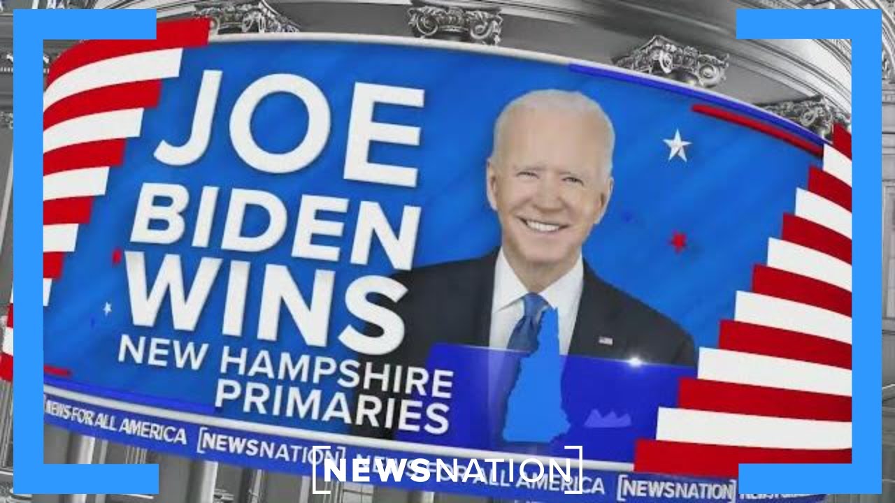 Joe Biden projected winner of New Hampshire primary - YouTube
