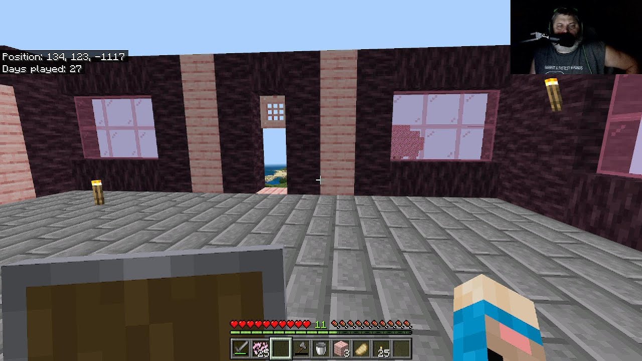 Continuing second floor cherry base - YouTube