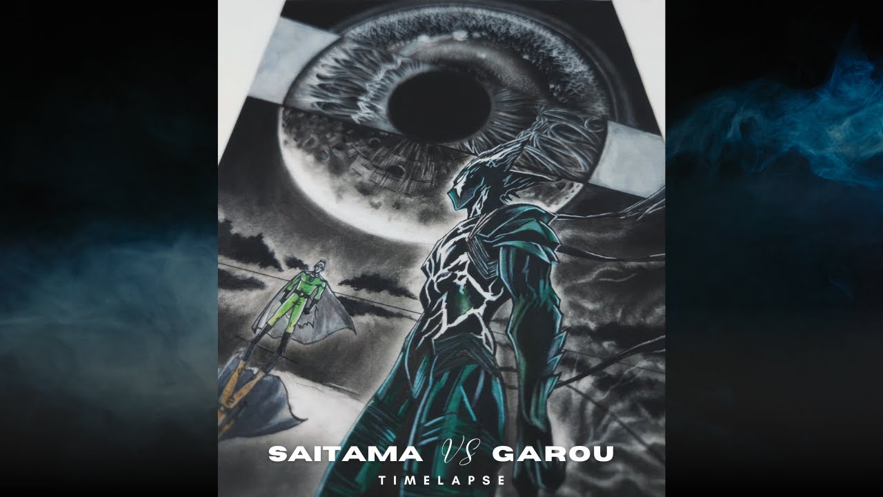 "Saitama vs Cosmic Garou Timelapse | One Punch Man Manga Art" - YouTube