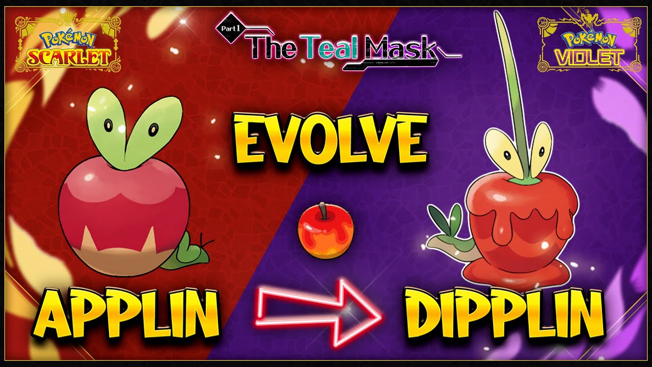 How to Evolve Applin Into Dipplin in the Teal Mask DLC for Pokemon ...