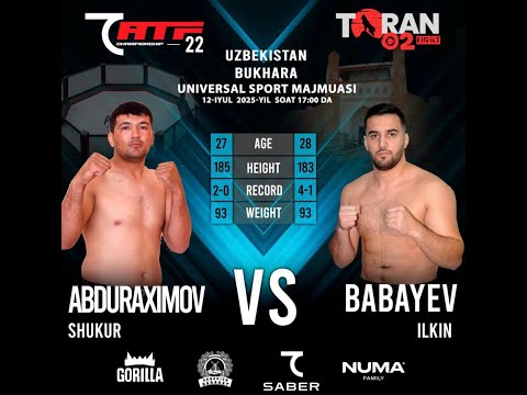 ATFC 22 |Илкин Бабаев vs Шукуржон Абдурахимов - полный бой