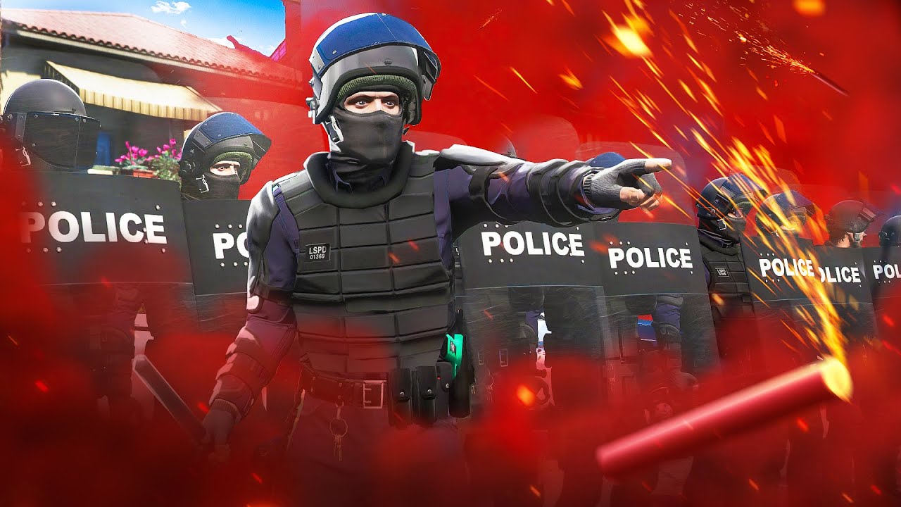 MASS CITY RIOTS in GTA 5 RP! - YouTube