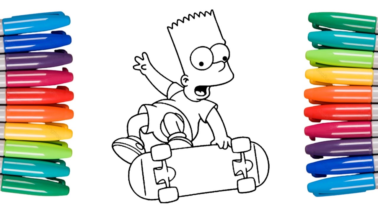 How To Coloring The Simpsons For kids and toddllers easy_art - YouTube