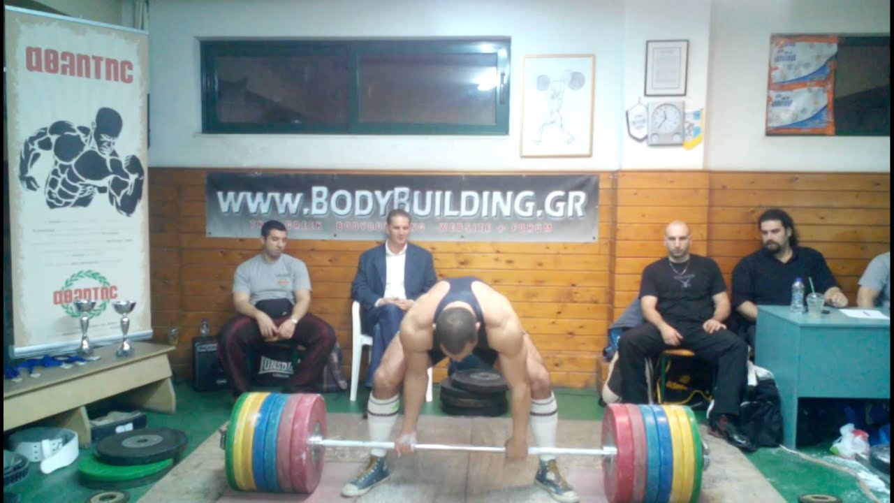 Νίκος Σαμαρας Open Deadlift 285κιλα - YouTube
