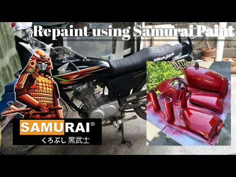 Honda TMX repaint using Samurai Paint - YouTube