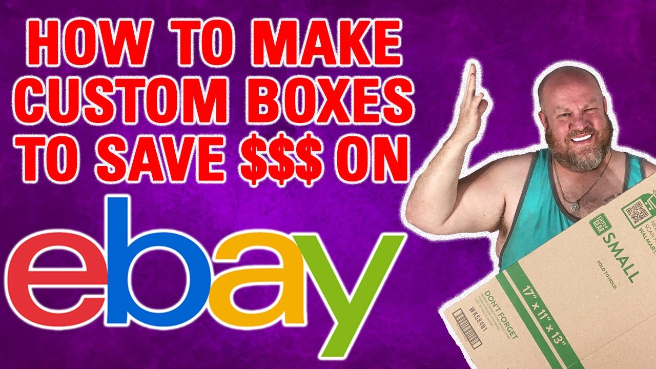 How to make custom boxes to save money shipping on eBay - YouTube