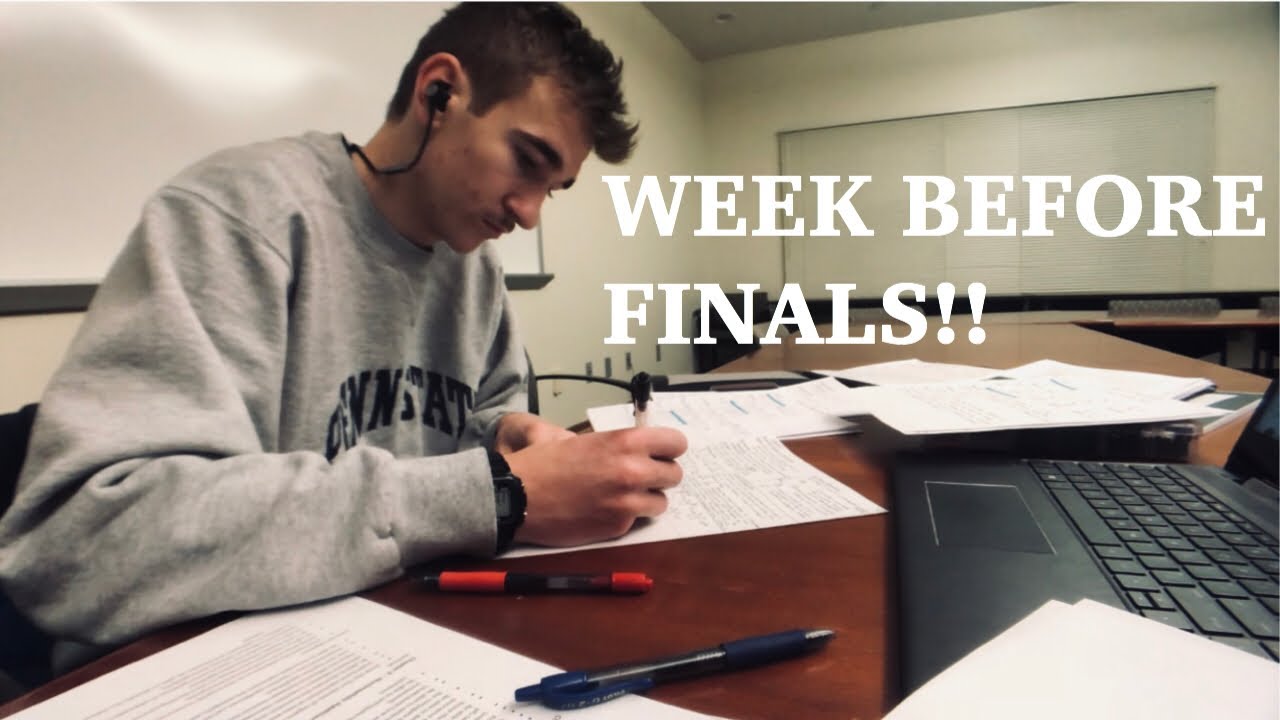 A Week In College// College Vlog// Finals Prep - YouTube