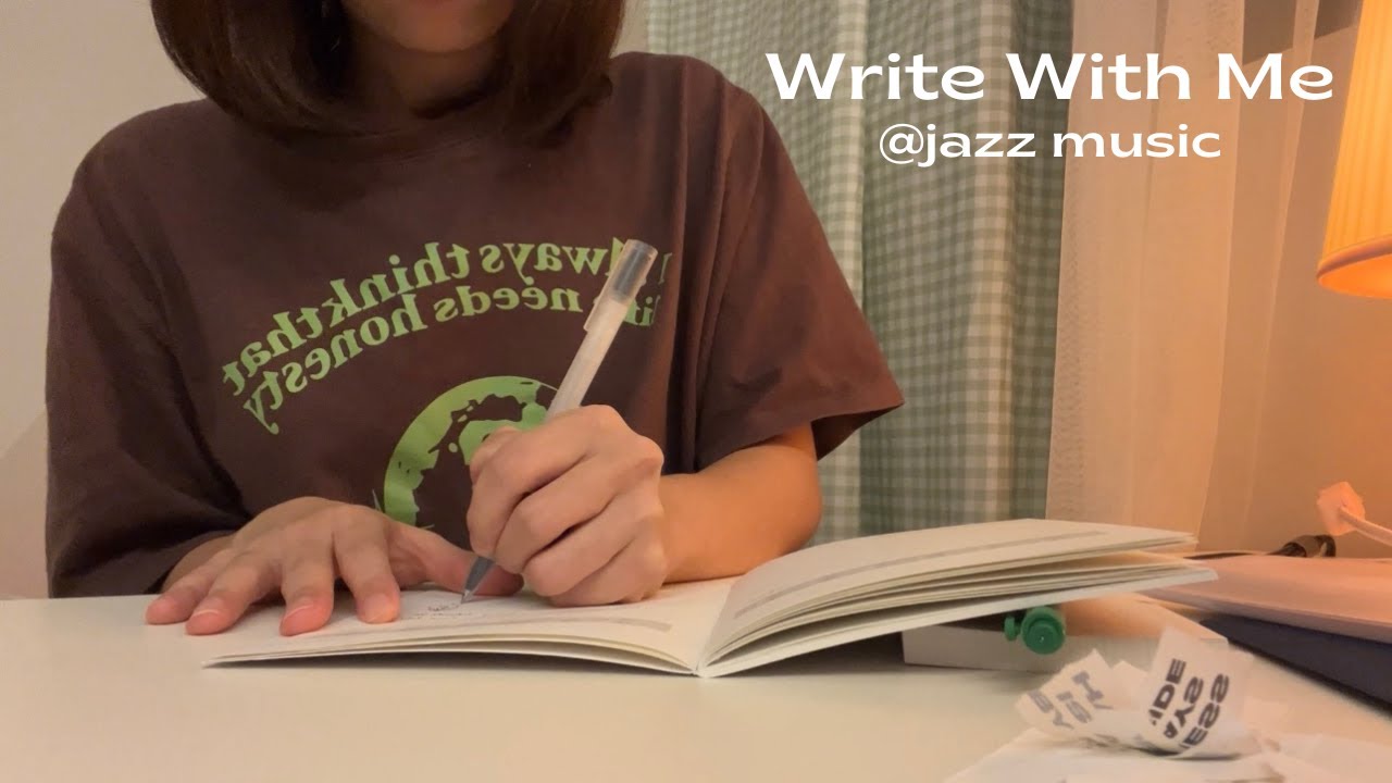 재즈 들으면서 일기 쓰실 분 구합니다 [20분, write with me] - YouTube