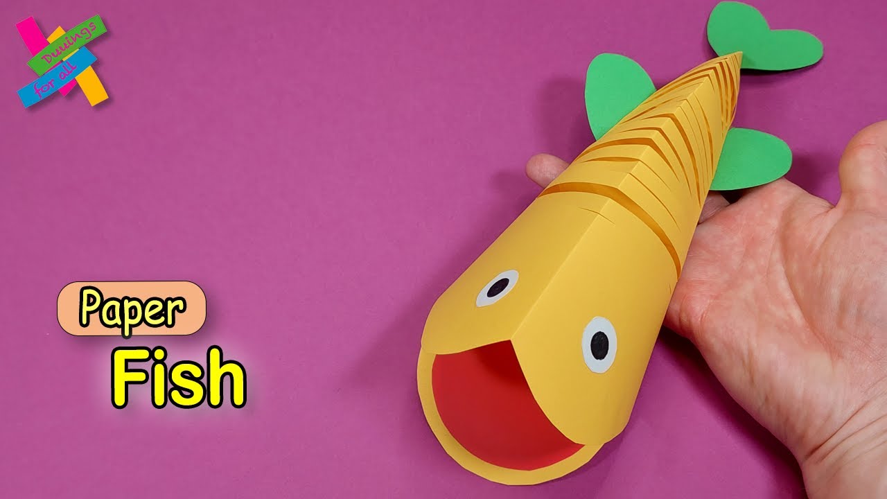 Paper Fish | DIY | How to make a fish | Fold Tutorial - YouTube