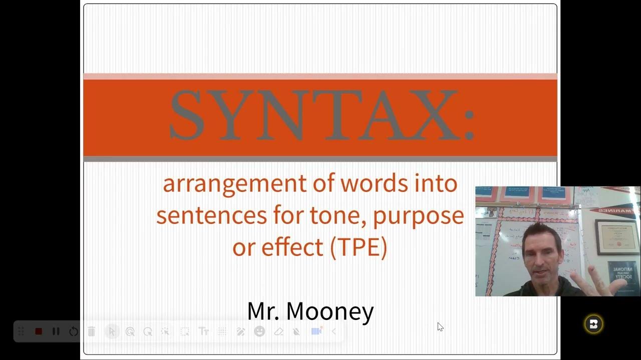 Syntax Part 2: devices of omission & beyond - YouTube
