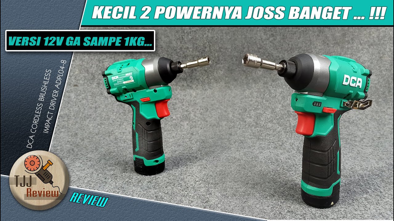 Review Cordless impact driver terbarunya DCA, ADPL04-8 Brushless - YouTube
