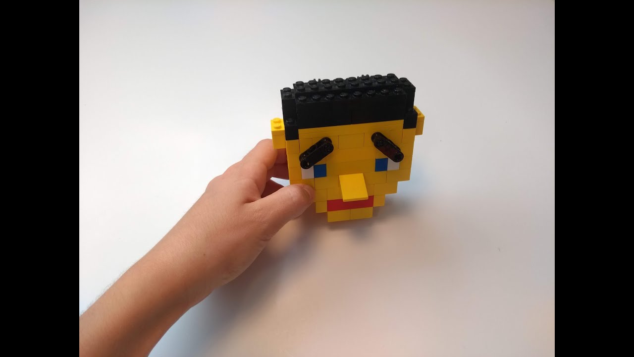 Lego Head With Moving Eyebrows - YouTube