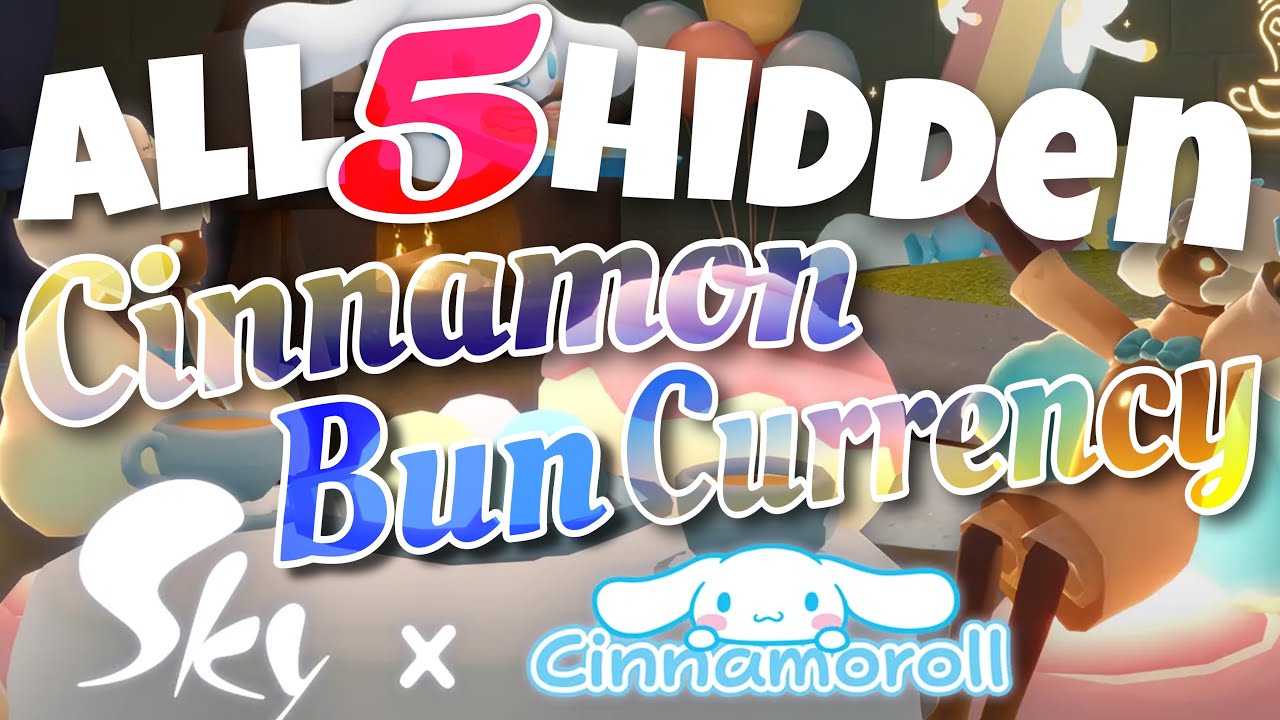 All 5 Hidden Cinnamon Bun Event Currency - Sanrio Cinnamoroll X Sky ...