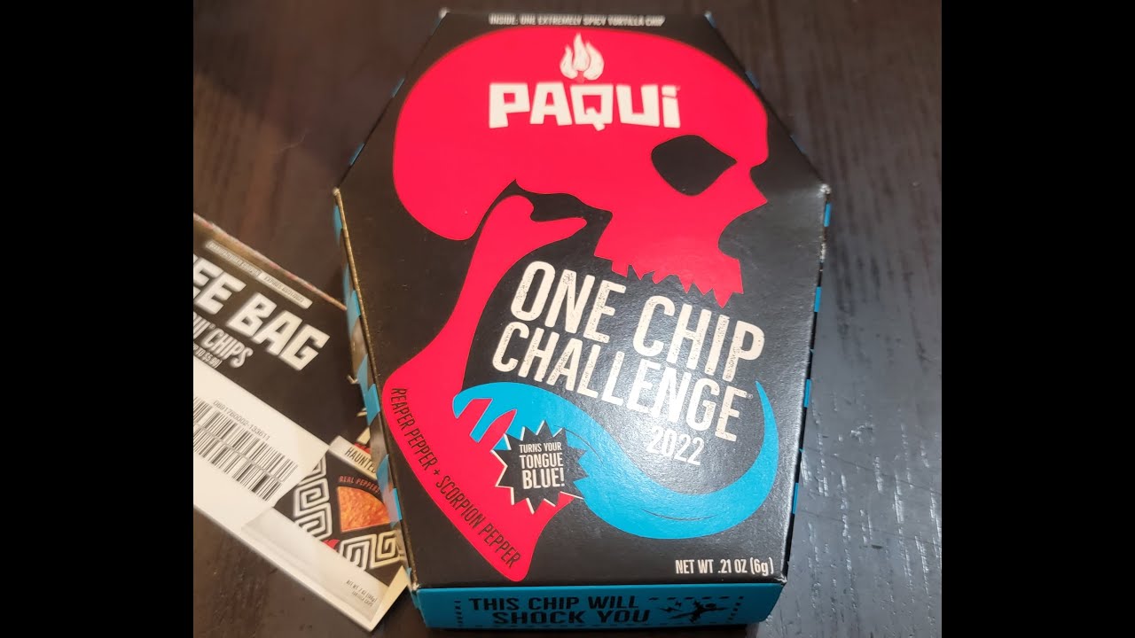 Paqui One Chip Challenge 2022 (more like half chip challenge) - YouTube