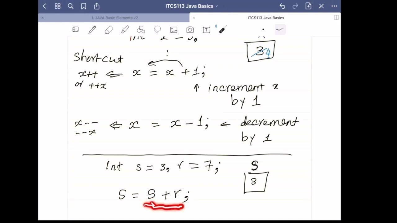 Lecture 16 - Chapter 2 - Assignment Operators - ITCS113 - YouTube