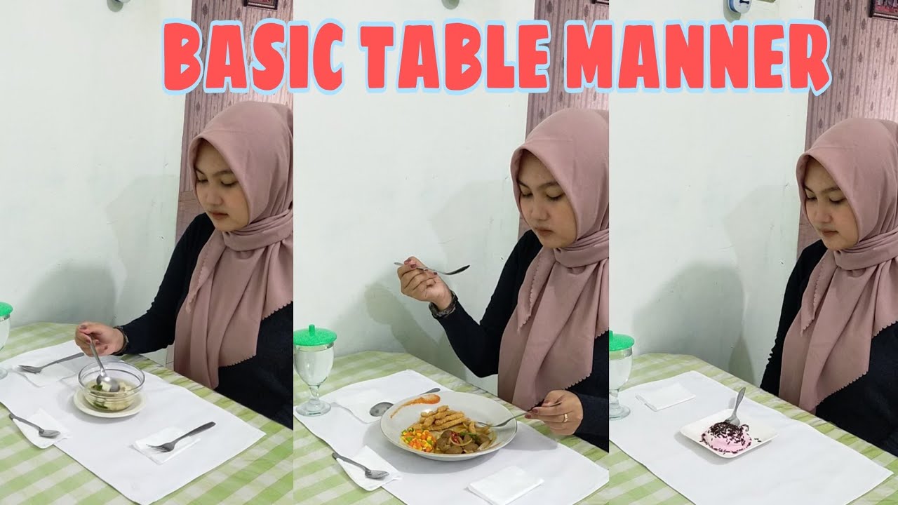BASIC TABLE MANNER - YouTube