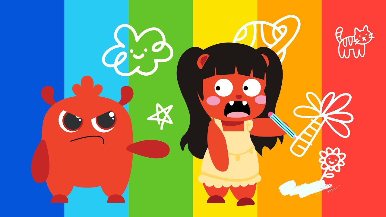 If You're Happy | Learn Colors | Red Yellow Green Blue | BingGo Nursery ...