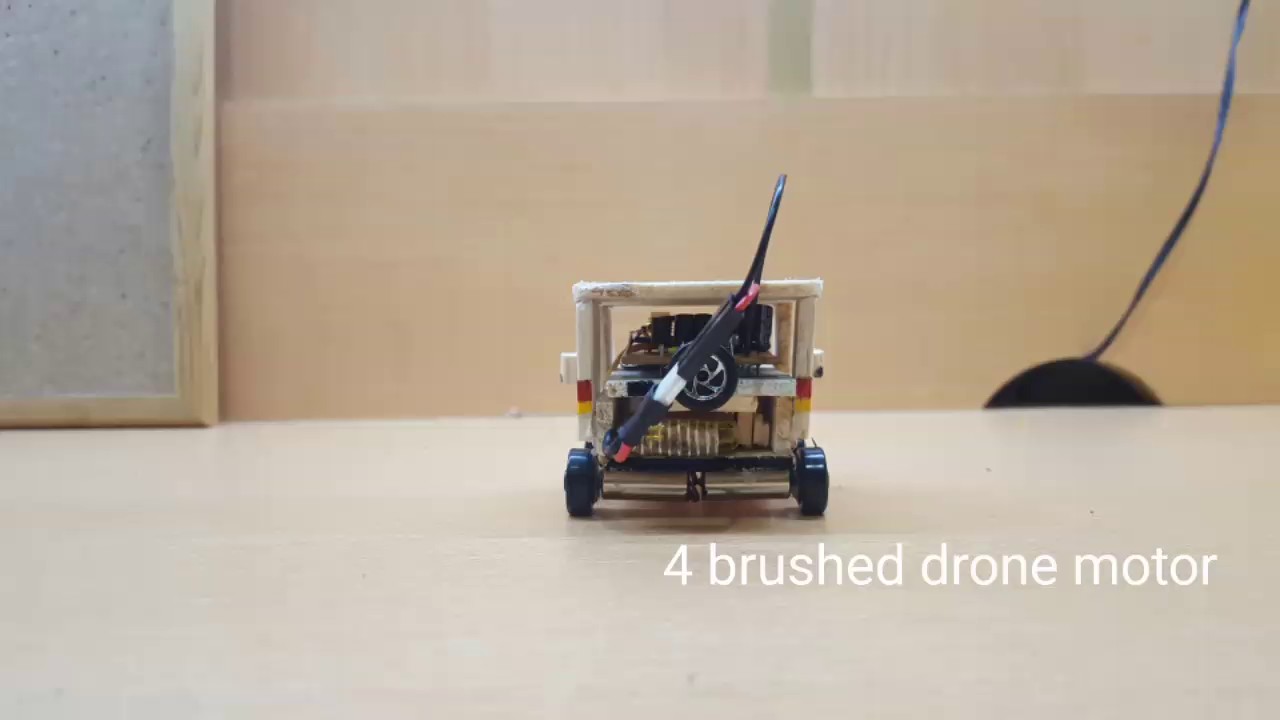 RC car made of balsa wood - YouTube
