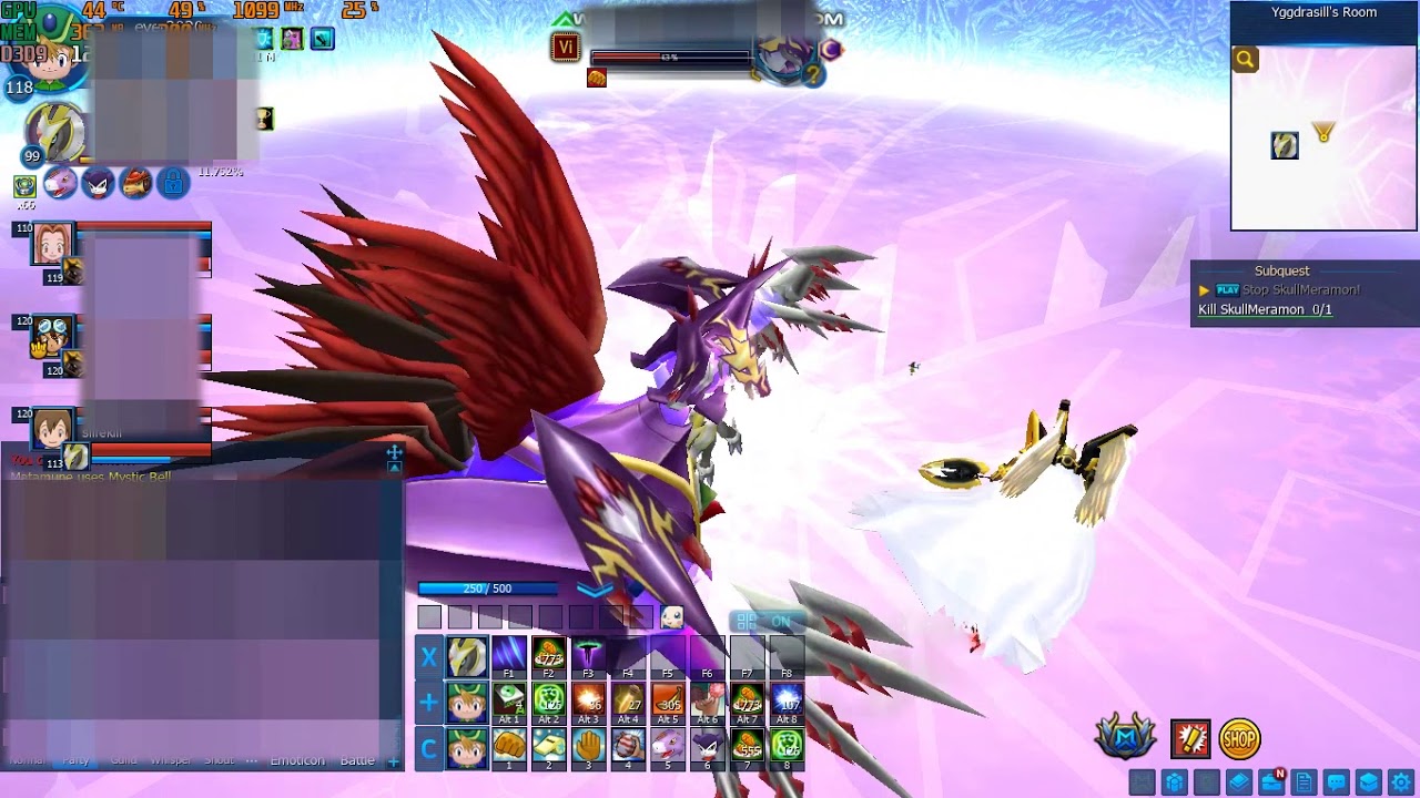 Yggdrasil's Room-killing Dexmon Goatmon stun - YouTube