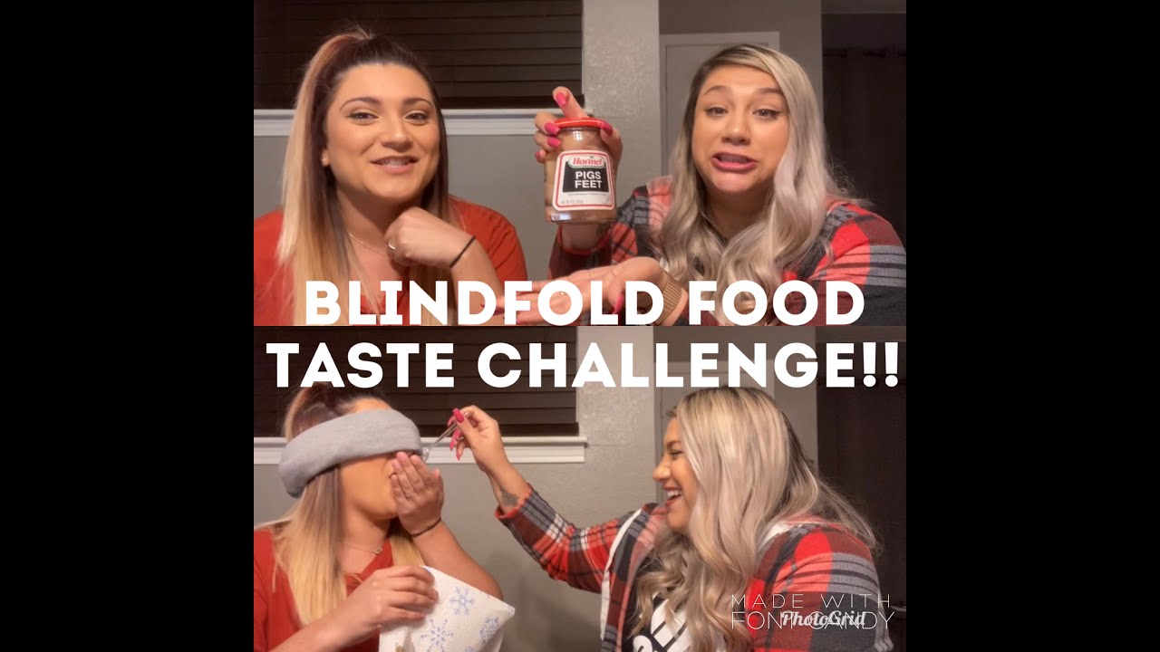 BLINDFOLD FOOD TASTE CHALLENGE!!! - YouTube