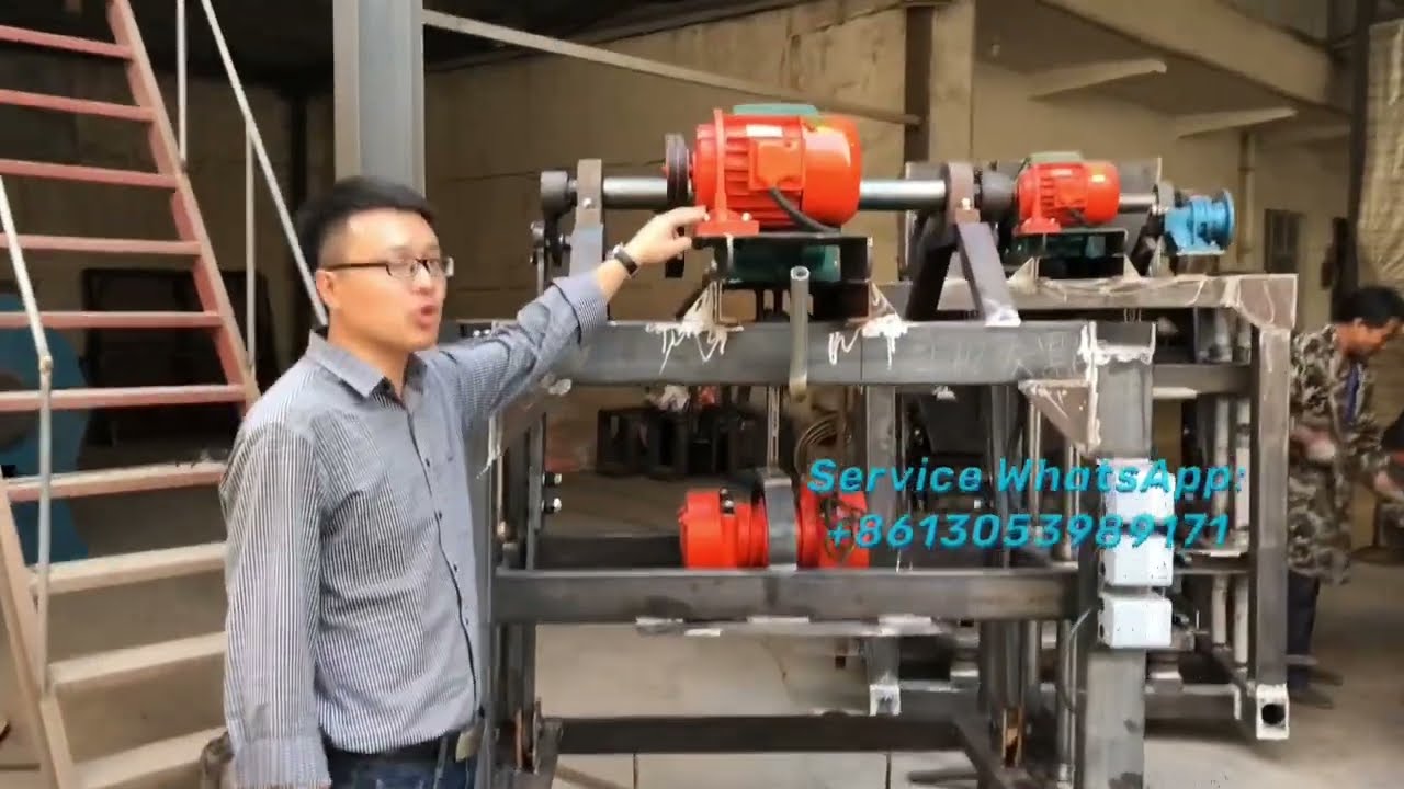 Those hidden secret inside manual hollow block machine QTJ4-40B cement ...