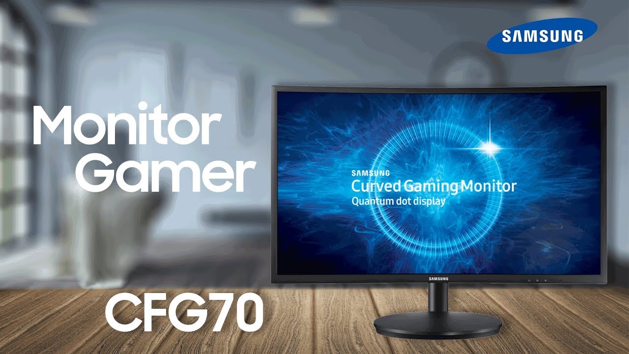 Review Monitor Gamer Samsung CFG70 - YouTube