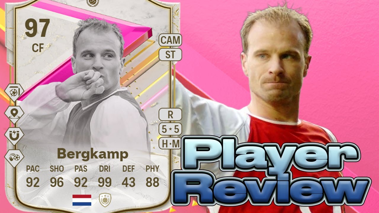 Amazing Card!!! 97 Futties Icon Dennis Bergkamp FC 24 Player Review ...