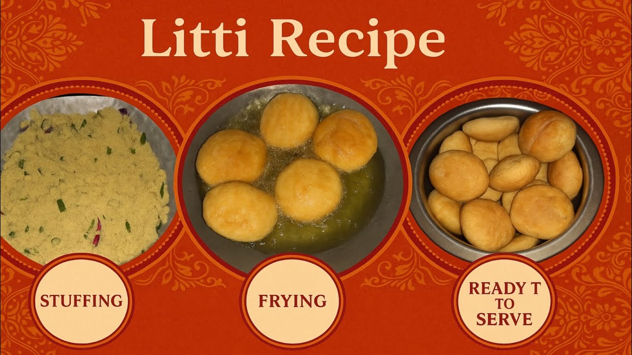 Fried Litti Recipe | Litti Chokha | Litti #cooking #recipe #littichokha ...