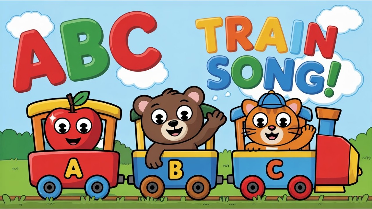 Alphabet Train Adventure 🚂 Fun ABC Song for Kids with Animals & Letters ...