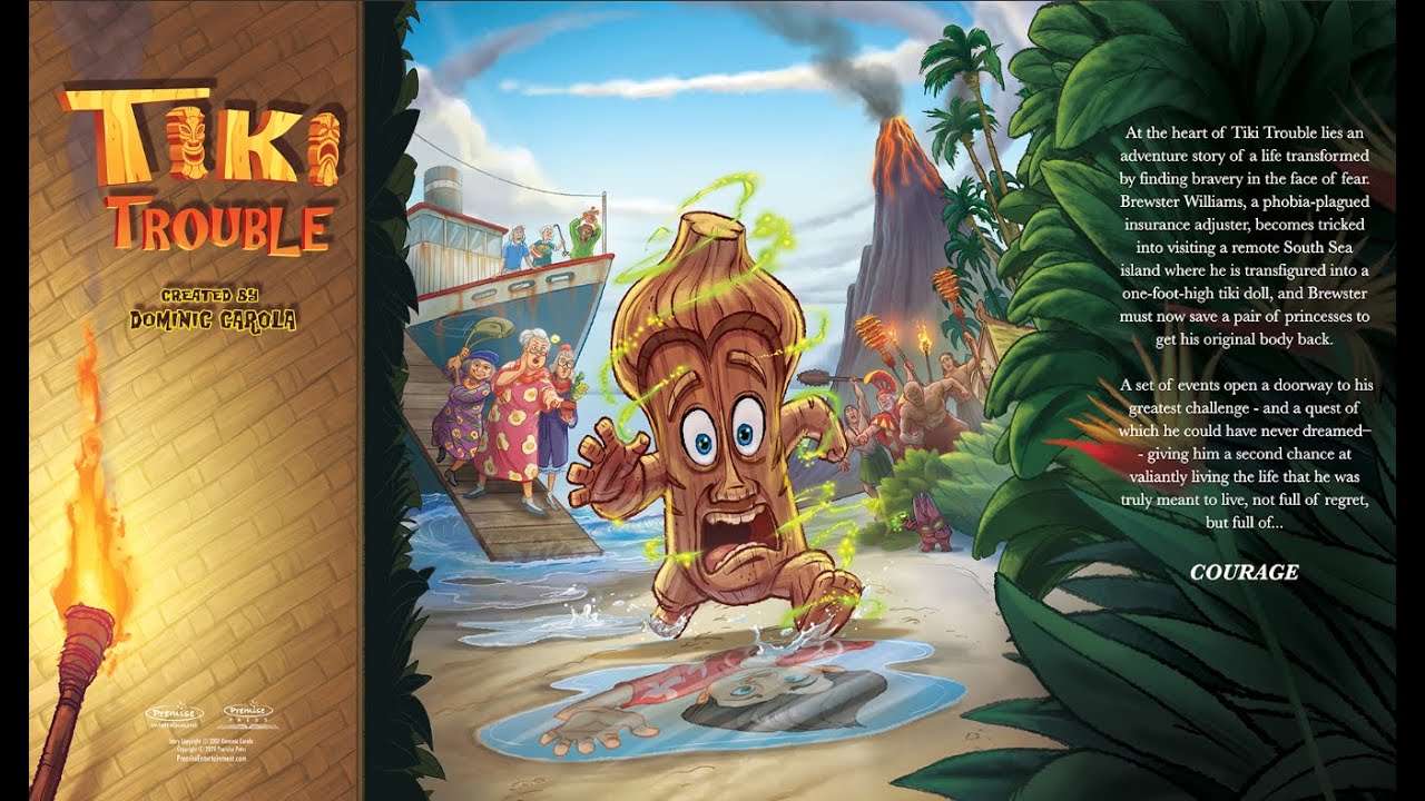 Tiki Trouble - Illustrated Adventure book trailer Premise Press - YouTube