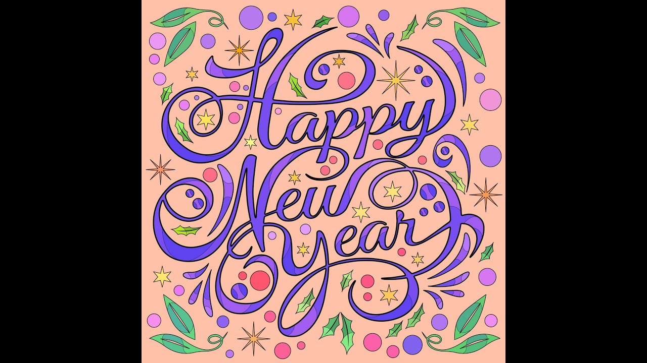 Hey Colour app Paint by Numbers Color with me Happy New Year #relaxing ...