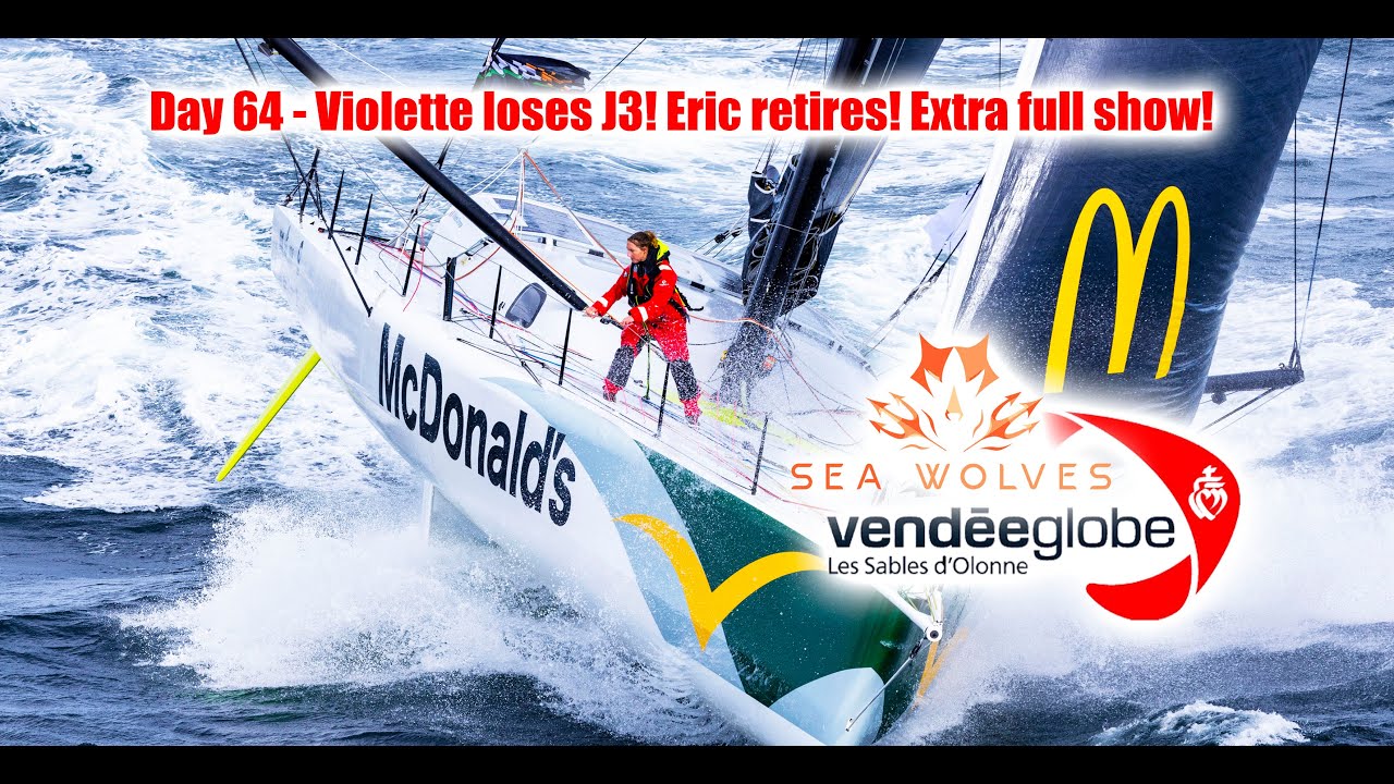 Seawolves Vendeeglobe 2024 report day 64 Violette loses J3! Eric ...