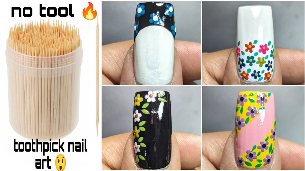 nail art designs at home without tools 🔥 easy cute nail designs for ...