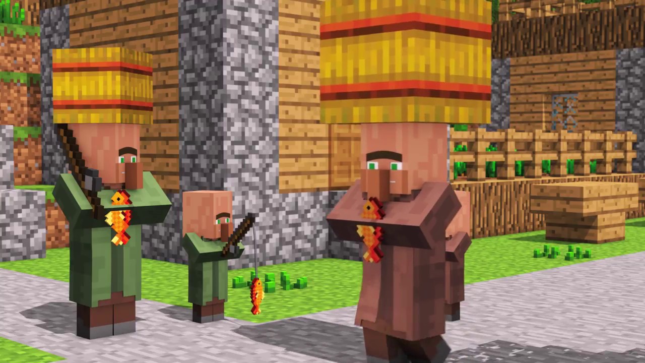 Villager & Witch Life Full Animation Alien Being Minecraft Animation ...