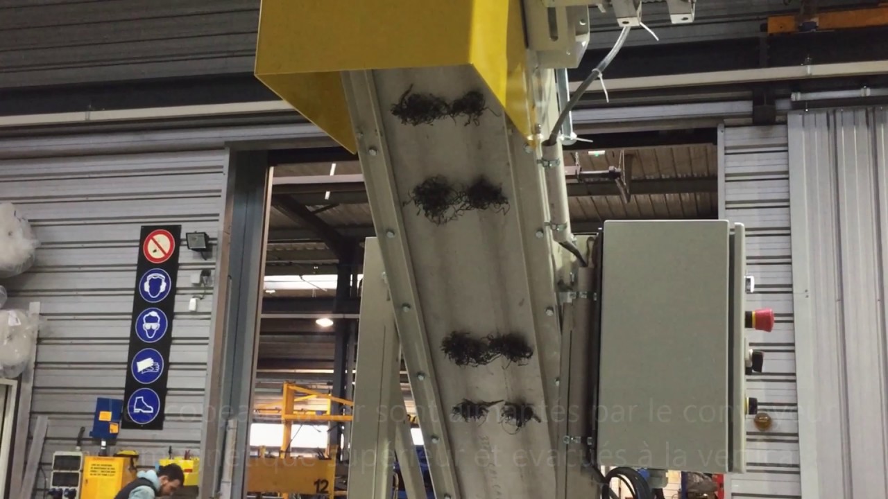 Convoyeur trieur Acier / Aluminium - YouTube