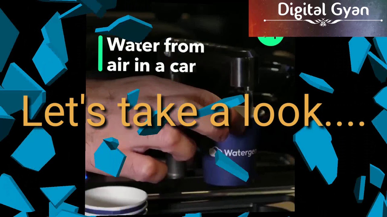 Atmospheric water generator integrated in a car by Watergen - YouTube
