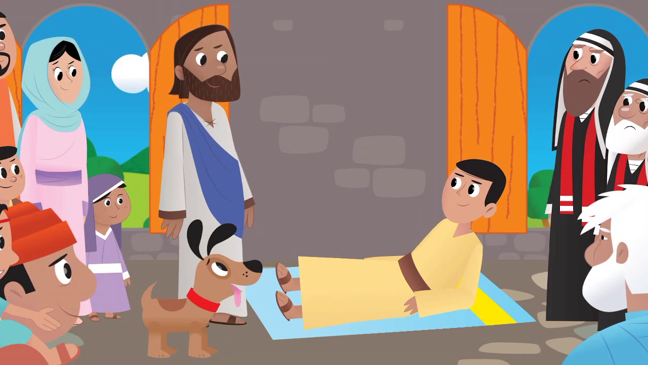 THE PARALYZED MAN | THROUGH THE ROOF | BIBLE FOR KIDS - YouTube