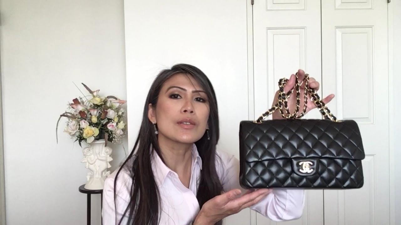 Chanel Classic Flap Reveal | Modeling Shots - YouTube
