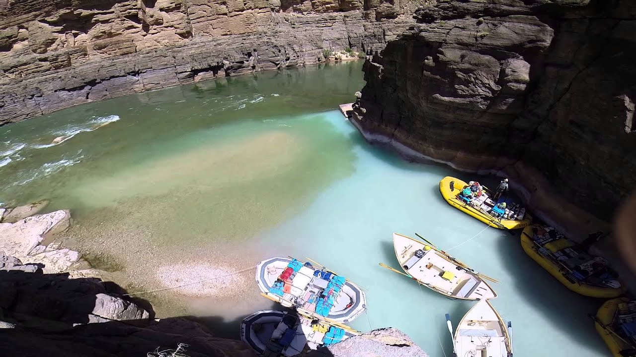 Havasu Creek and Colorado River Confluence - YouTube