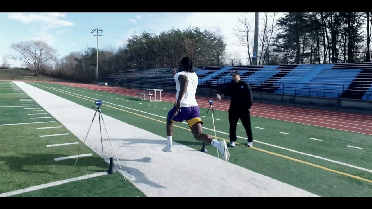 NFL Combine Training 40 yard dash | The Sport and Speed Institute - YouTube