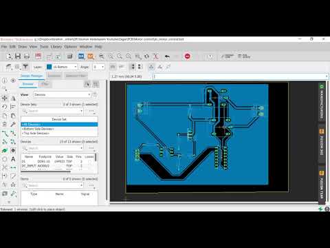03 dc motor control circuit project using eagle - YouTube