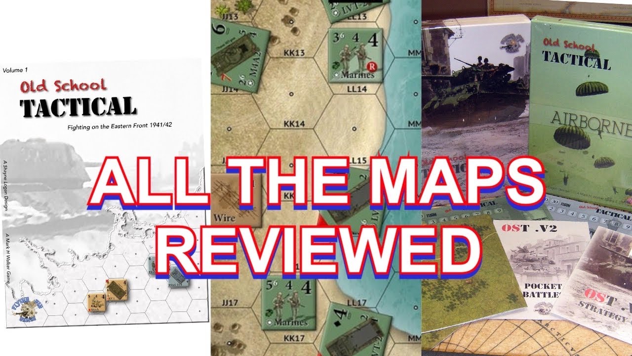 Old School Tactical maps - all 8 maps. All maps are mounted and look ...