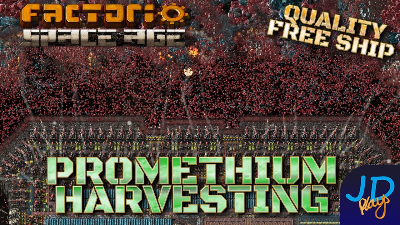 QUALITY FREE Promethium Harvesting ⚙️ Factorio Space Age 🚀 Ep47 🏭 Lets ...