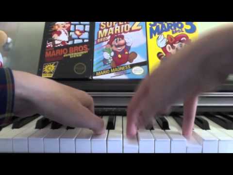 Learn the Super Mario Star Theme on the Piano - YouTube