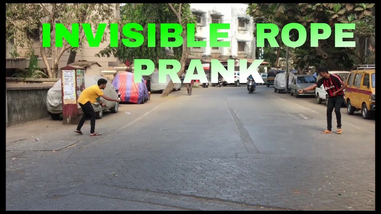 INVISIBLE ROPE PRANK|PRANK IN INDIA|PINTAK PUBLIC|2017 - YouTube