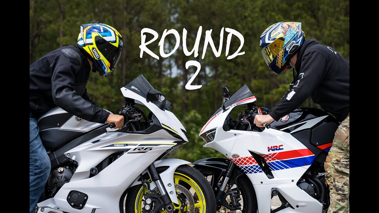 R6 vs CBR600RR - HE'S BACK FOR MORE - YouTube
