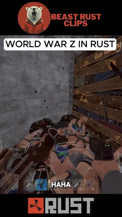 WORLD WAR Z IN RUST #rust #falsebannedoffrust #rustconsole #rustgame #rustlord #gaming #funny # ...