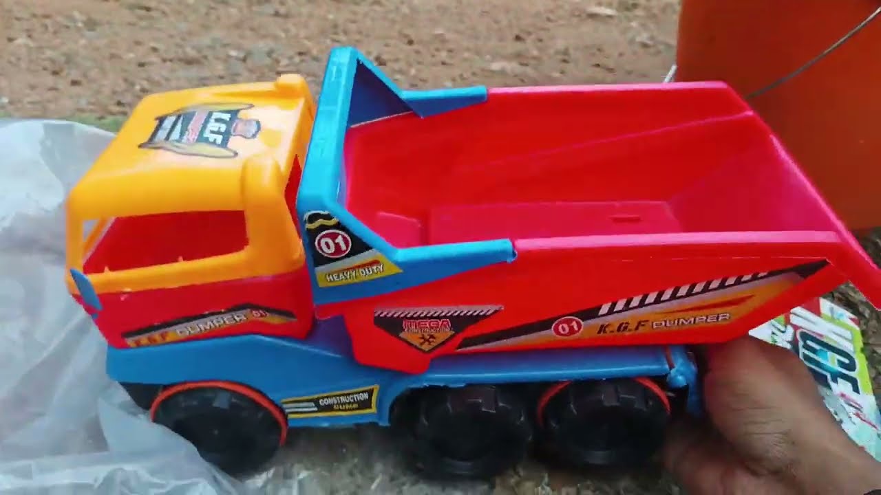 gadi wali big dumper truck unboxing hindiwala gadi toys farming - YouTube